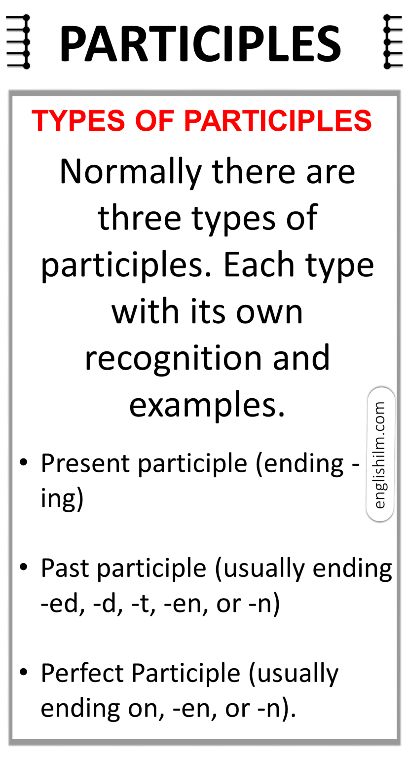 Participles: Definition and Examples • Englishilm