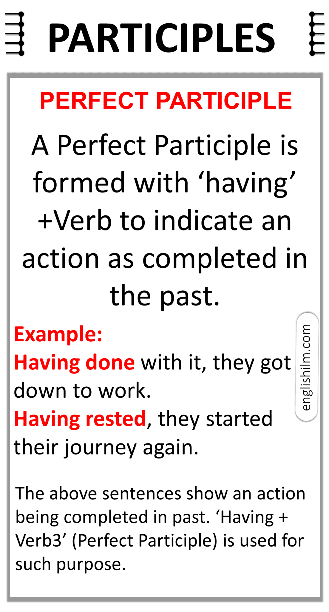 Participles: Definition and Examples • Englishilm
