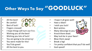 50+ Other Ways to Say “Good Luck” | Good Luck Synonyms • Englishilm