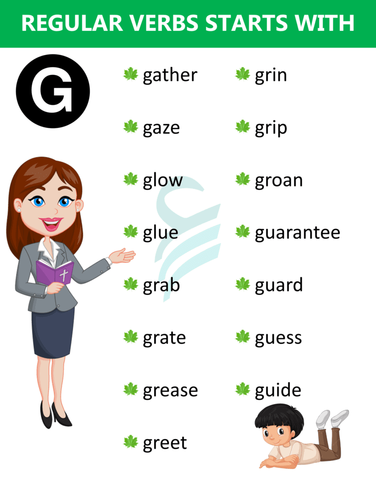 A To Z Regular Verbs With 500+ Examples In English • Englishilm