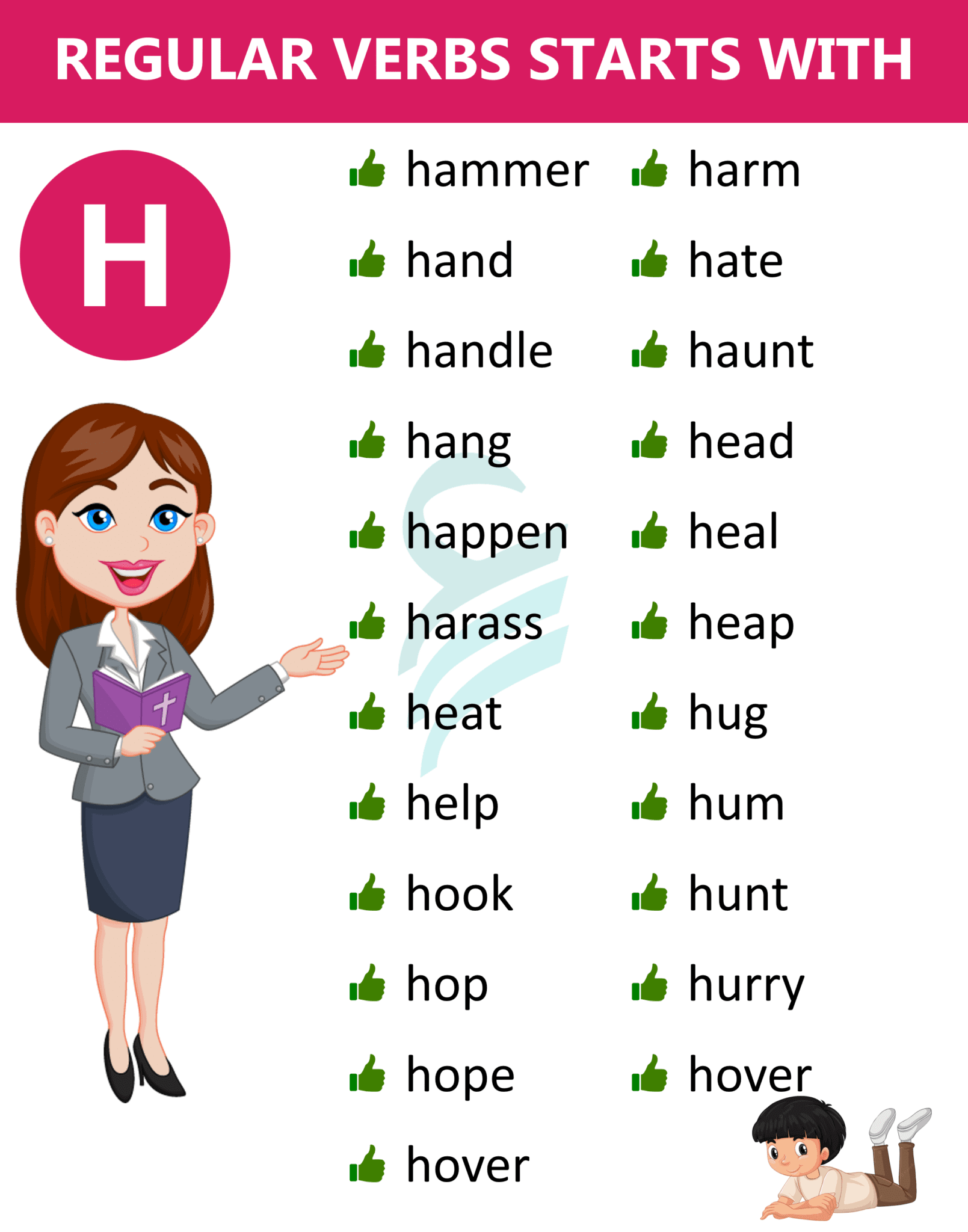 A To Z Regular Verbs With 500+ Examples In English • Englishilm