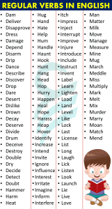 A To Z Regular Verbs With 500+ Examples In English • Englishilm
