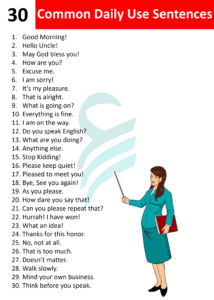 30 Commonly Used English Sentences for Daily Conversation