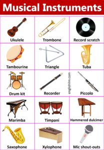 Names of The Musical Instruments with Images