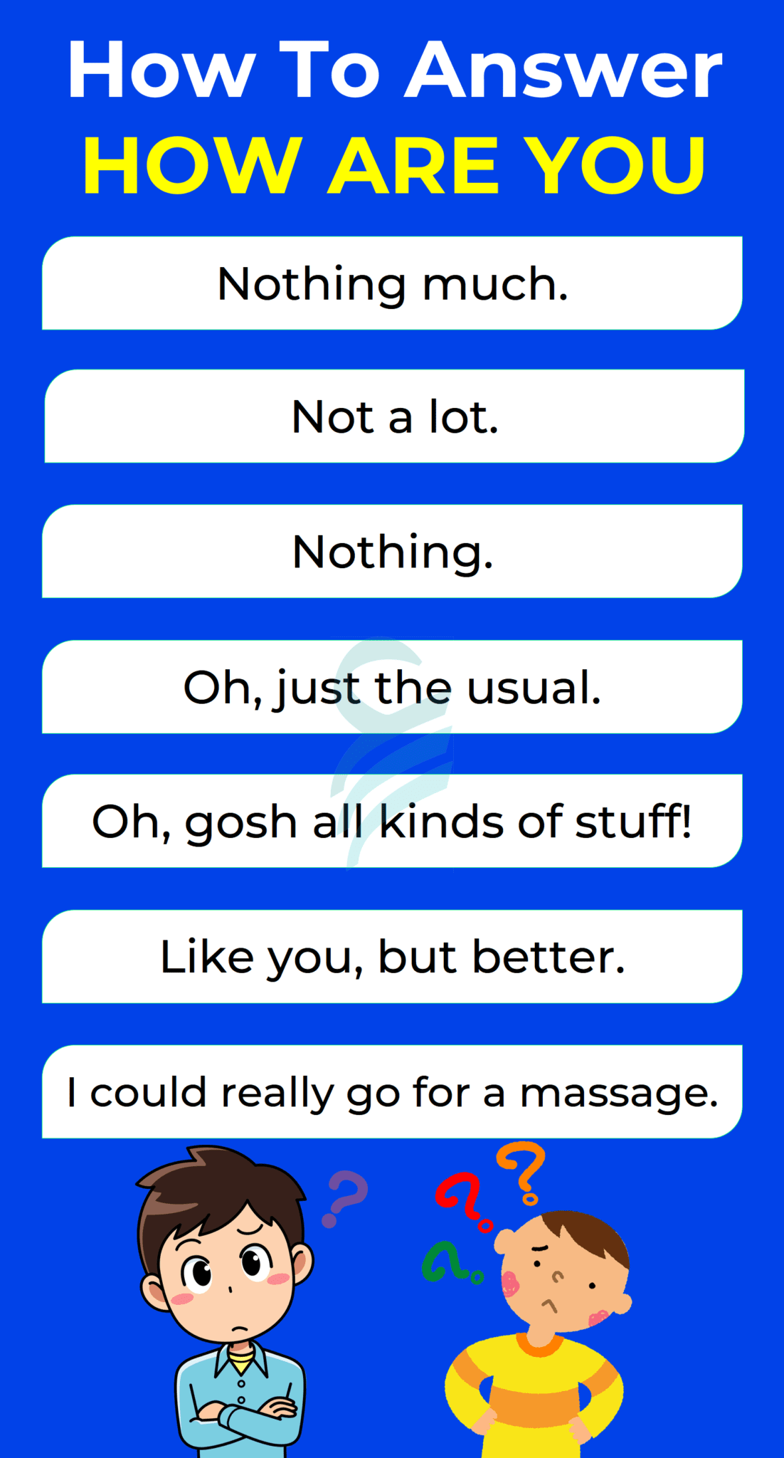 20+ Ways to Answer How are You | Short English Phrases