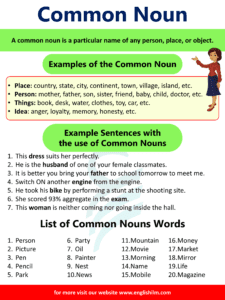 Noun: Definition, 12 Types, and Helpful Examples