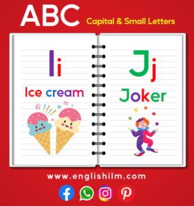 A To Z Alphabet | ABC Capital and Small Letters For Children