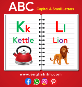A To Z Alphabet | ABC Capital and Small Letters For Children