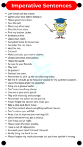 Imperative Sentences: Definition with 180+ Example Sentences