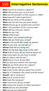 150+ Interrogative Example Sentences In English • Englishilm