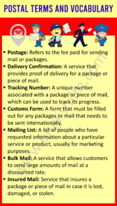 Useful English Phrases and Words Used At The Post Office