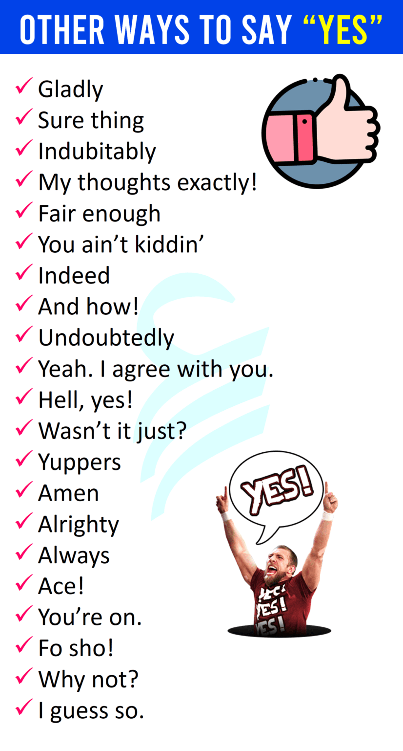 Other Ways to Say Yes in English | 90+ Creative Ways to say Yes