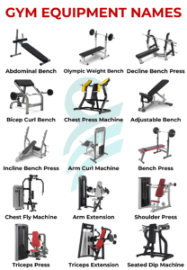 Gym Equipment Names in English with Pictures
