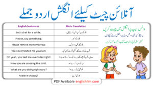 Online Chatting Sentences with Urdu or Hindi Translation • Englishilm