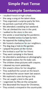 100 Example Sentences of Simple Past Tense in English • Englishilm