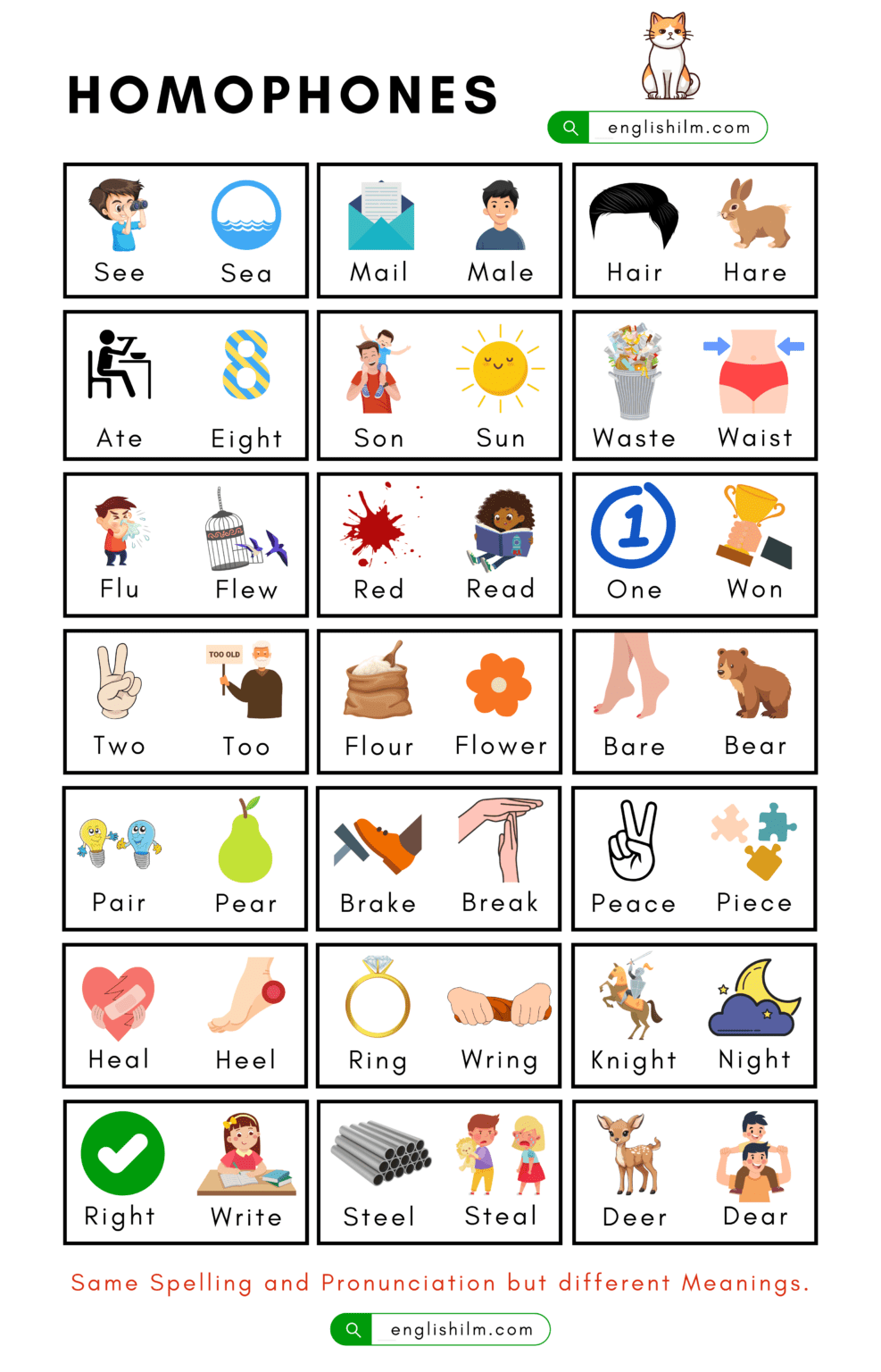 Homonyms vs. Homophones: What’s the Difference? • Englishilm