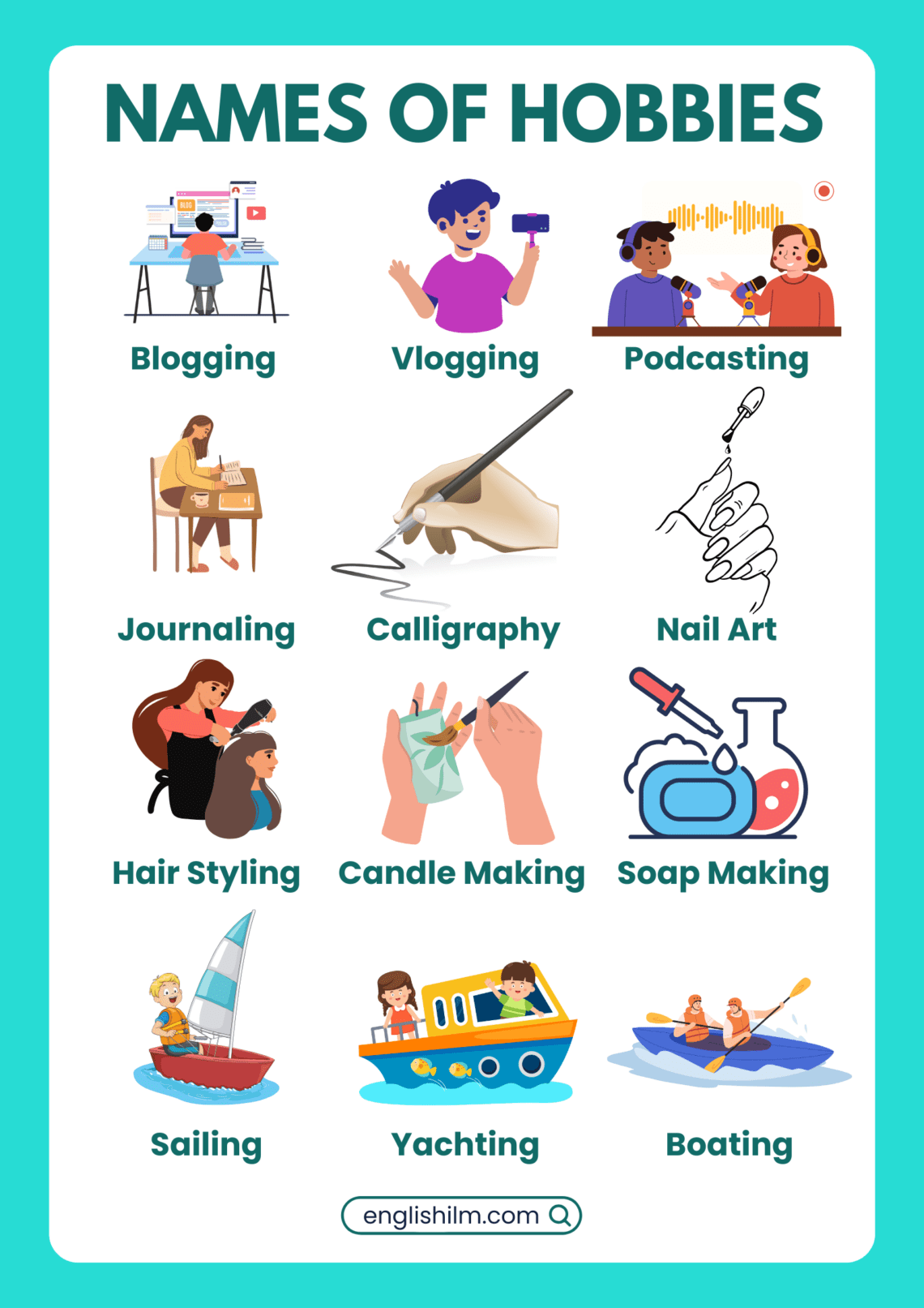 Types of Hobbies: Phrases and Idioms Related to Hobbies • Englishilm