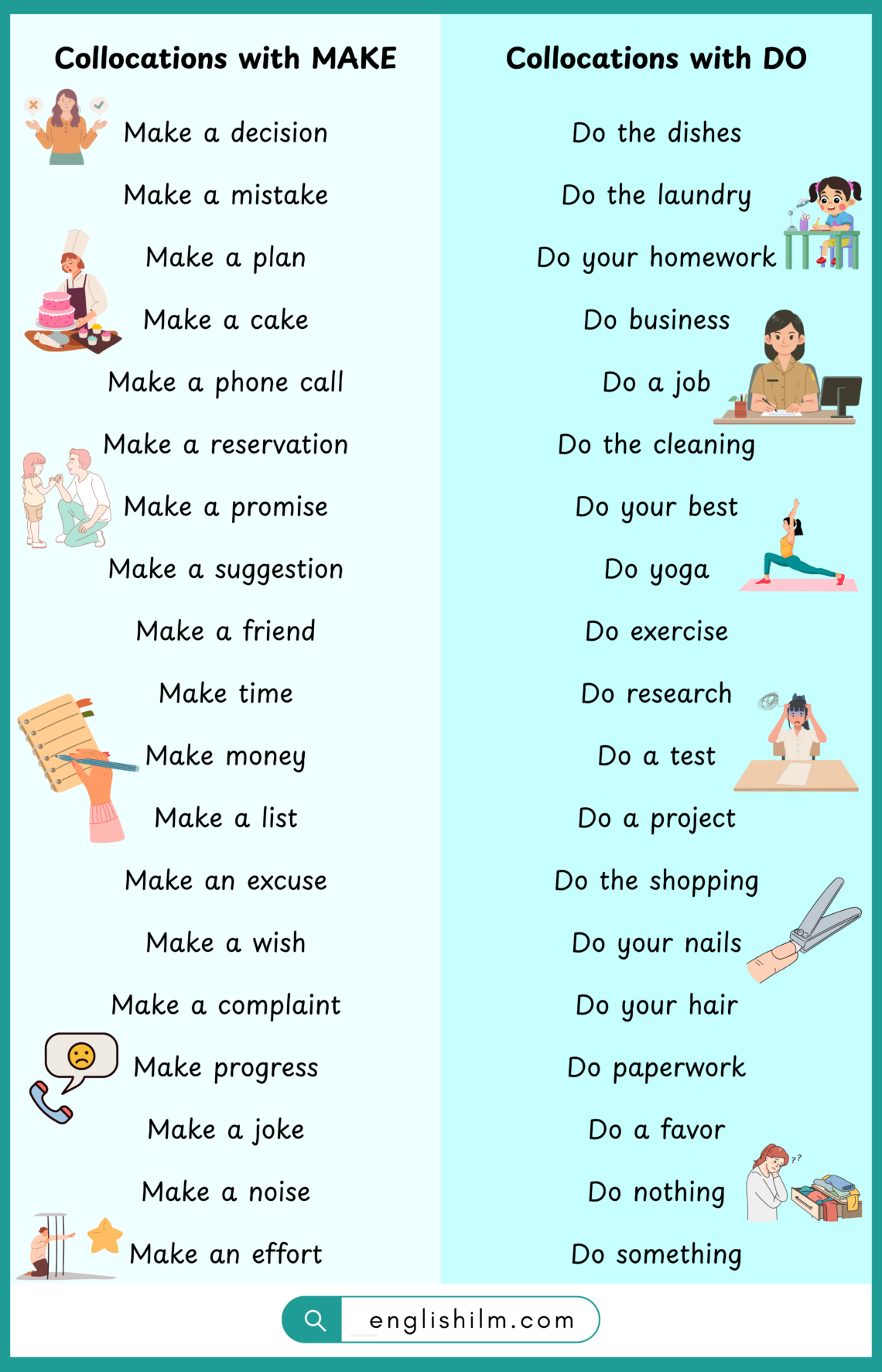 Make vs. Do: What’s the Difference? • Englishilm