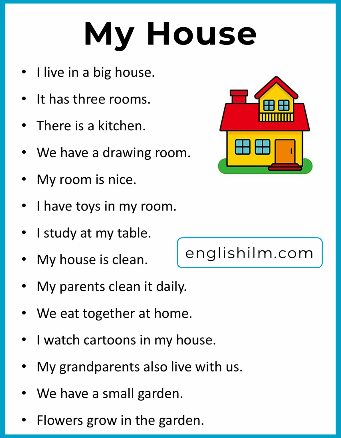 English Paragraph Writing for Class 1 • Englishilm