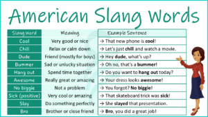 American Slang Words with Meanings and Examples • Englishilm
